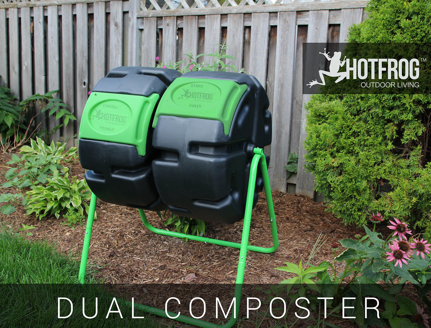 FCMP Outdoor HOTFROG Dual Body Tumbling Composter | Forest City Models ...