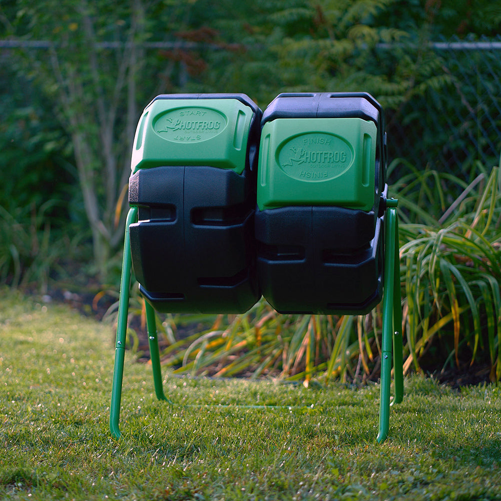 FCMP Outdoor HOTFROG Dual Body Tumbling Composter | Forest City Models ...